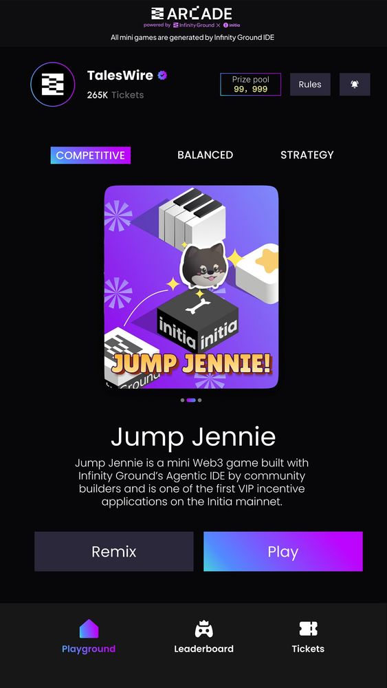 Infinity Ground Arcade - Infinity Ground Featured